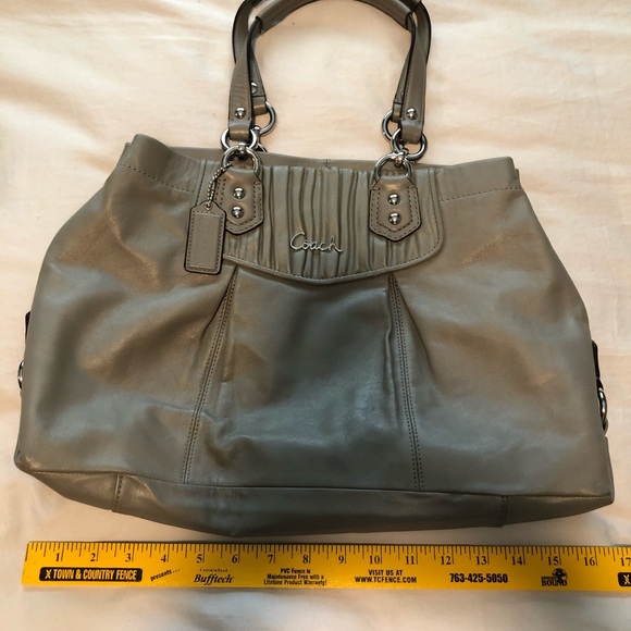 Coach | Bags | Coach Gray Shoulder Bag | Poshmark